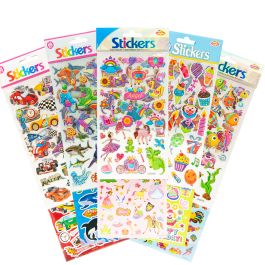 Assorted 3-in-1 Sticker Sheet Set 6's